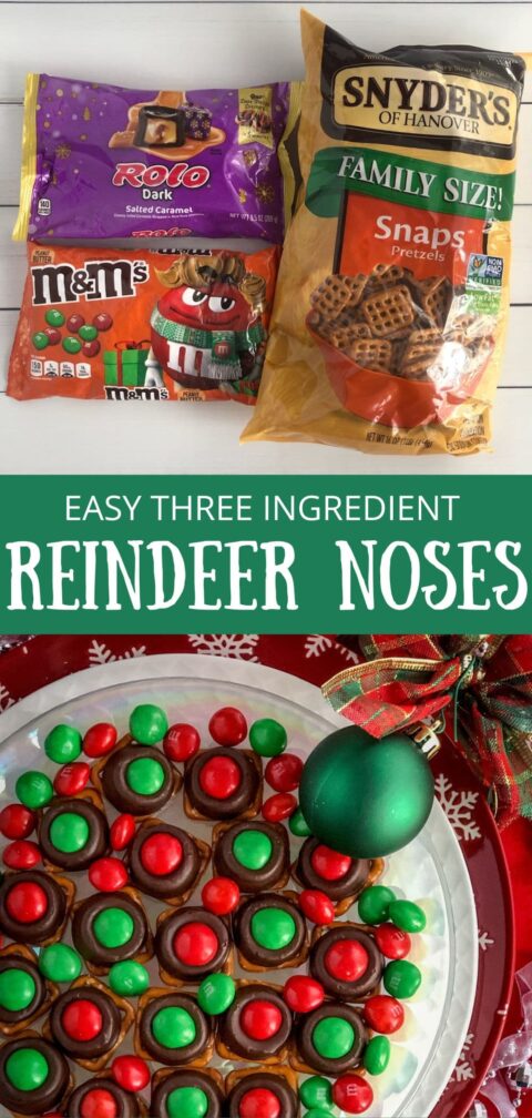 Reindeer Noses (Rolo Pretzel Bites) | Donuts2Crumpets