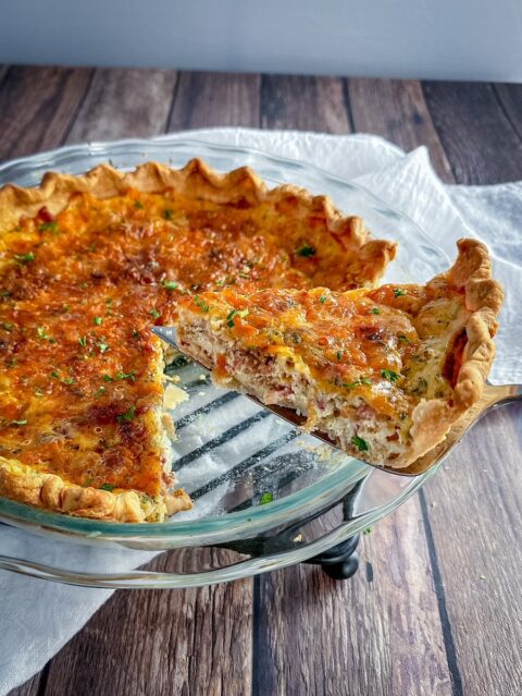 Easy Cheese and Bacon Quiche | Donuts2Crumpets
